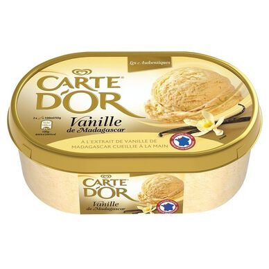 Glace Vanille Carte Dor